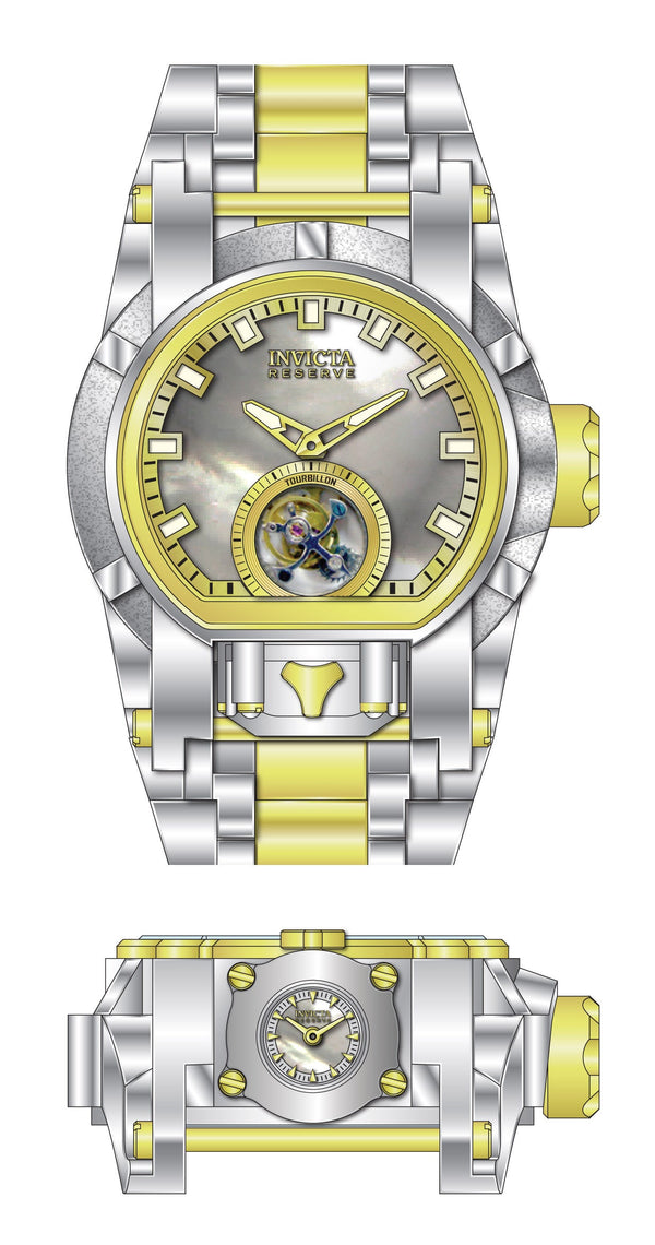 Band for Invicta Reserve Reserve Bolt Zeus Magnum Men 28391 - Invicta ...