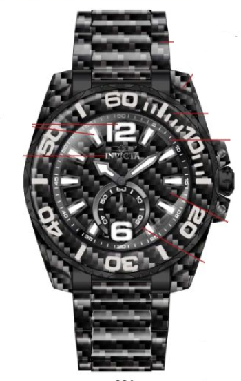 Band for Invicta Specialty Men 35206 - Invicta Watch Bands