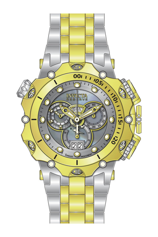 Band for Invicta Reserve Venom men 36586 - Invicta Watch Bands