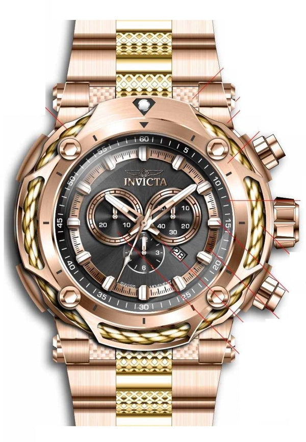 Band for Invicta Bolt Men 37035 - Invicta Watch Bands