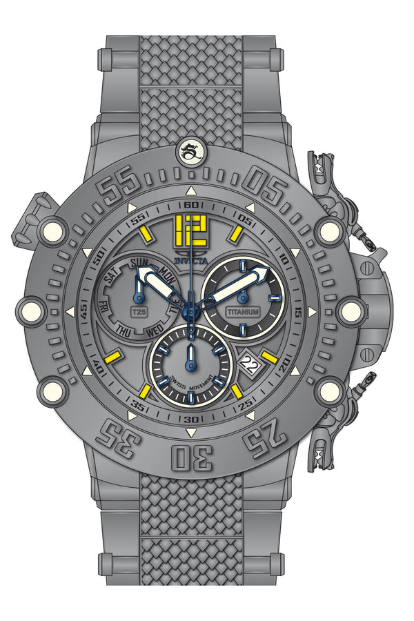 Band for Invicta Subaqua Noma VII Men 36907 - Invicta Watch Bands