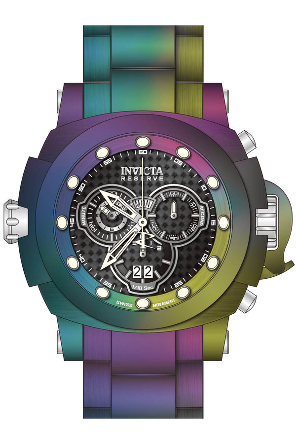Band for Invicta Reserve Man of War Men 38788 - Invicta Watch Bands