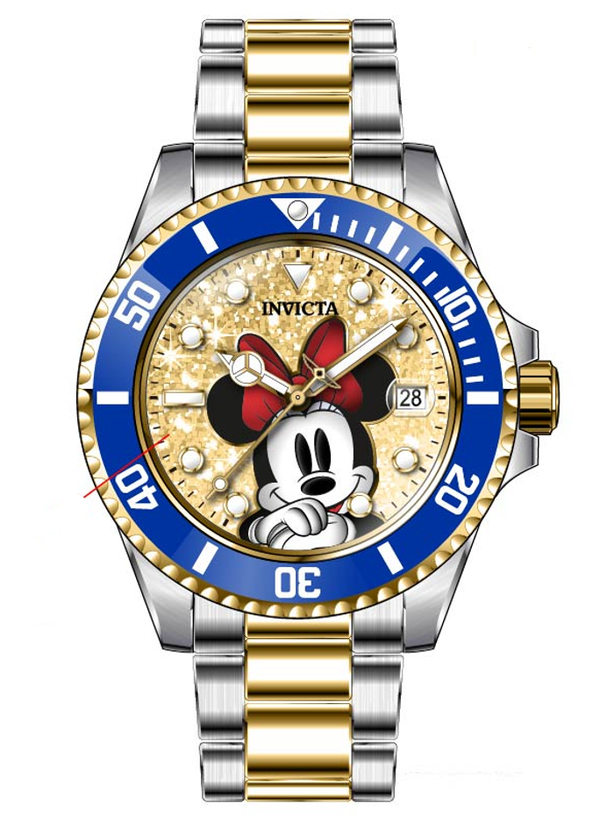Band for Invicta Disney Limited Edition Minnie Mouse Lady 41345 - Invicta Watch Bands