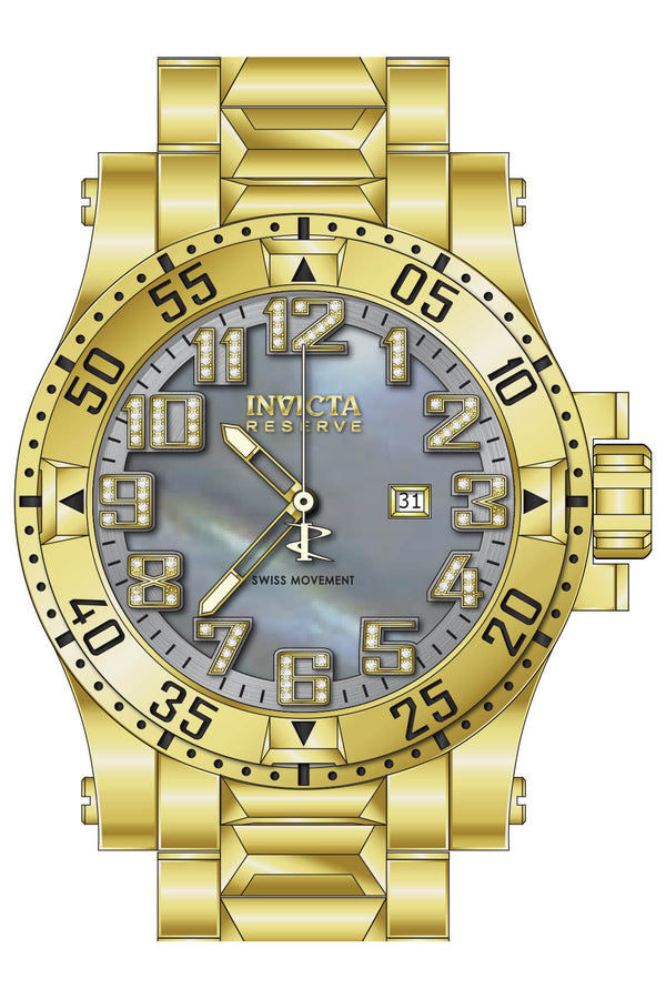 Band for Invicta Reserve Excursion Men 43226 - Invicta Watch Bands