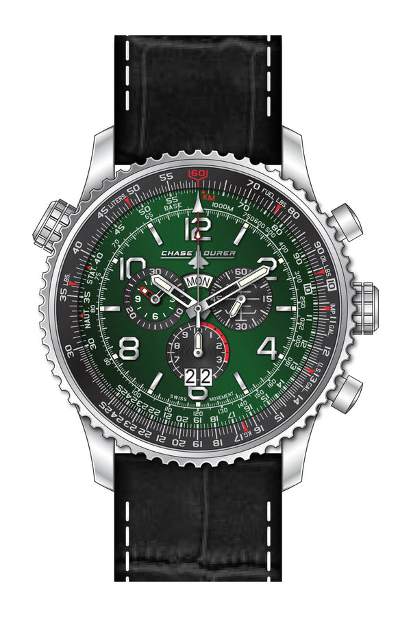 Band for Chase Durer Flight Commander Men CDW-0056 - Invicta Watch Bands