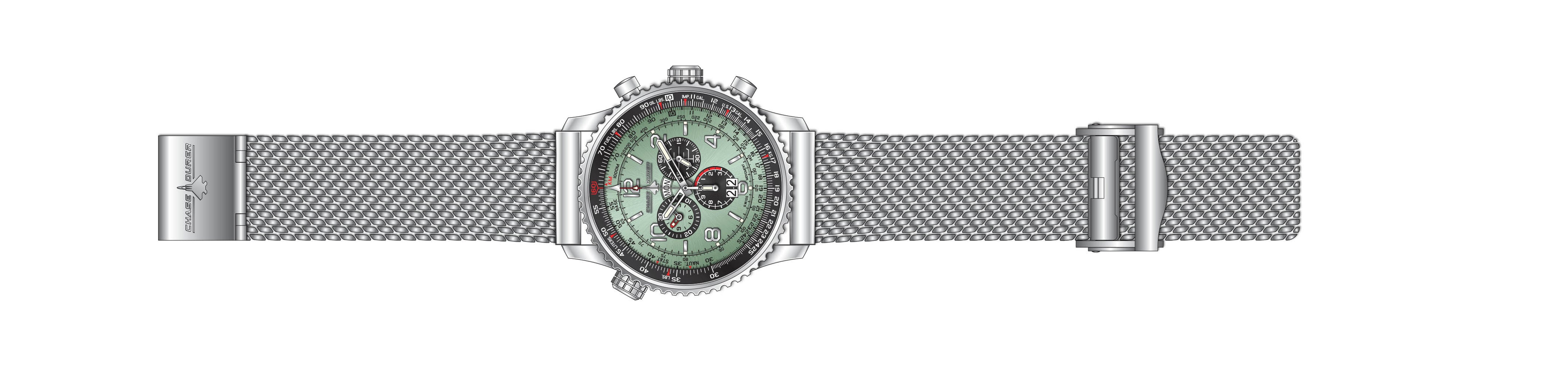 Parts For Chase Durer Flight Commander Men CDW-0061 - Invicta Watch Bands