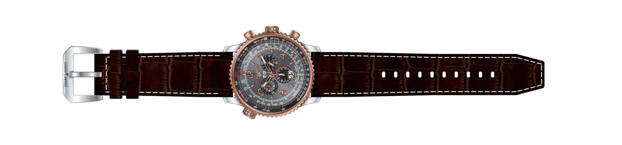 Band For Chase Durer Flight Commander Men CDW-0063 - Invicta Watch Bands