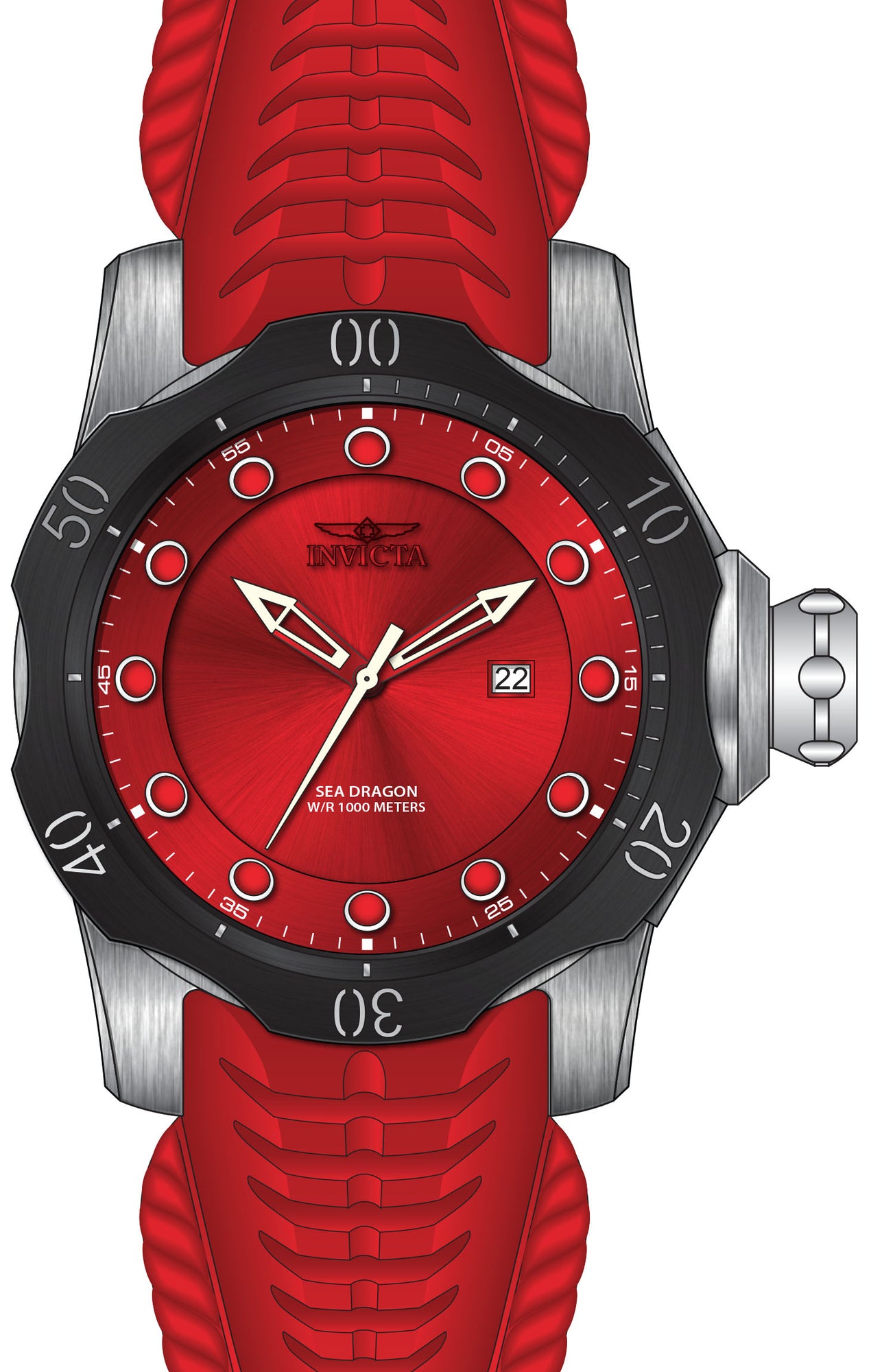 Band For Invicta Venom Men 45493 - Invicta Watch Bands