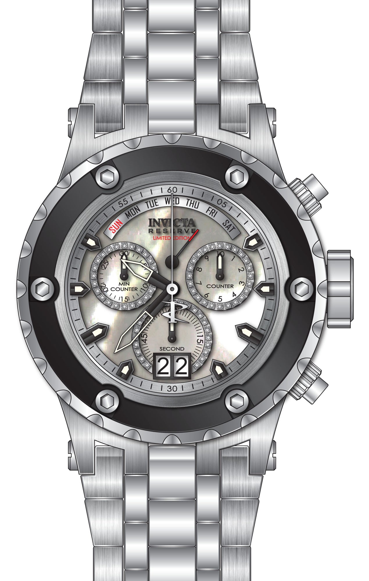 Band For Invicta Reserve Specialty Subaqua Men 45898 - Invicta Watch Bands